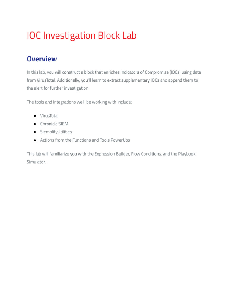 Lab 2 - IOC Investigation Lab 1 | PDF | Parameter (Computer Programming ...