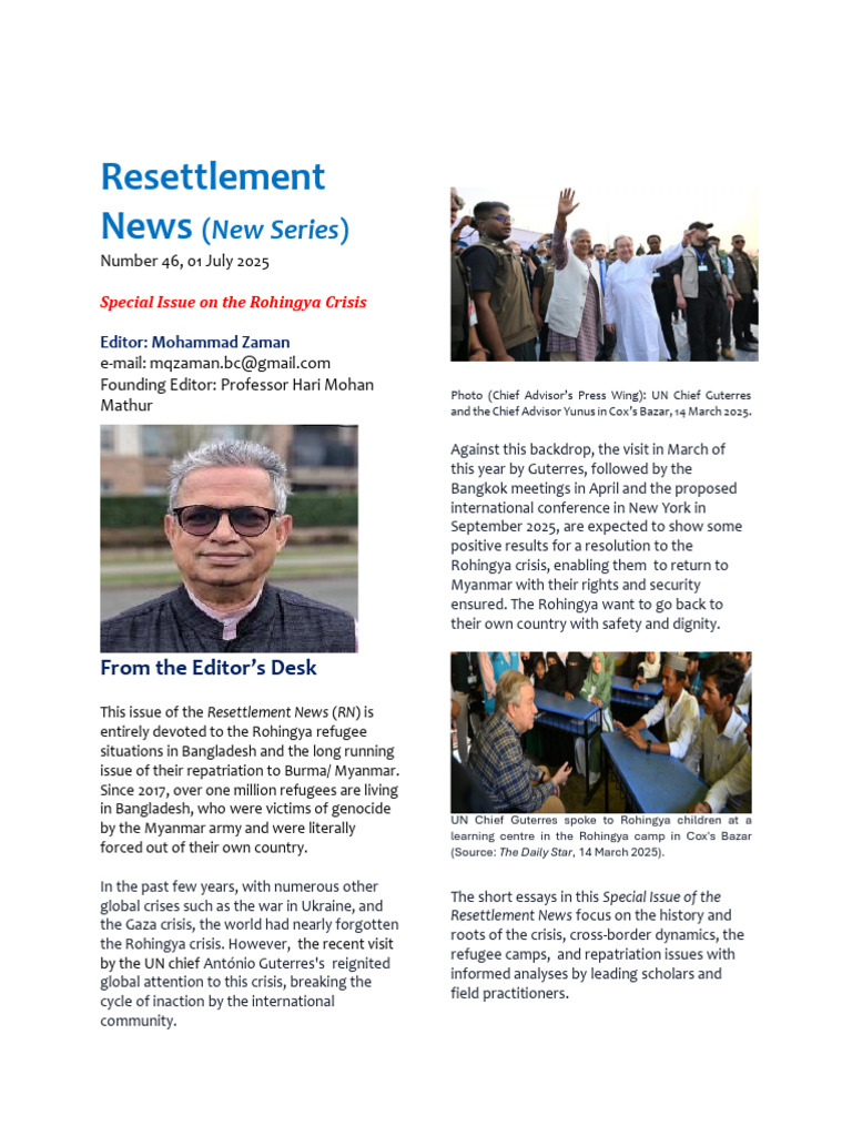 Resettlement News 46 - July 2025 | PDF | Rohingya People | Refugee
