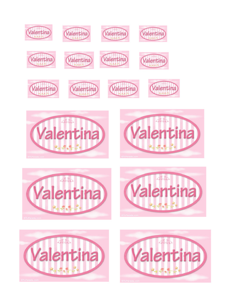 Stickers Valentina | PDF