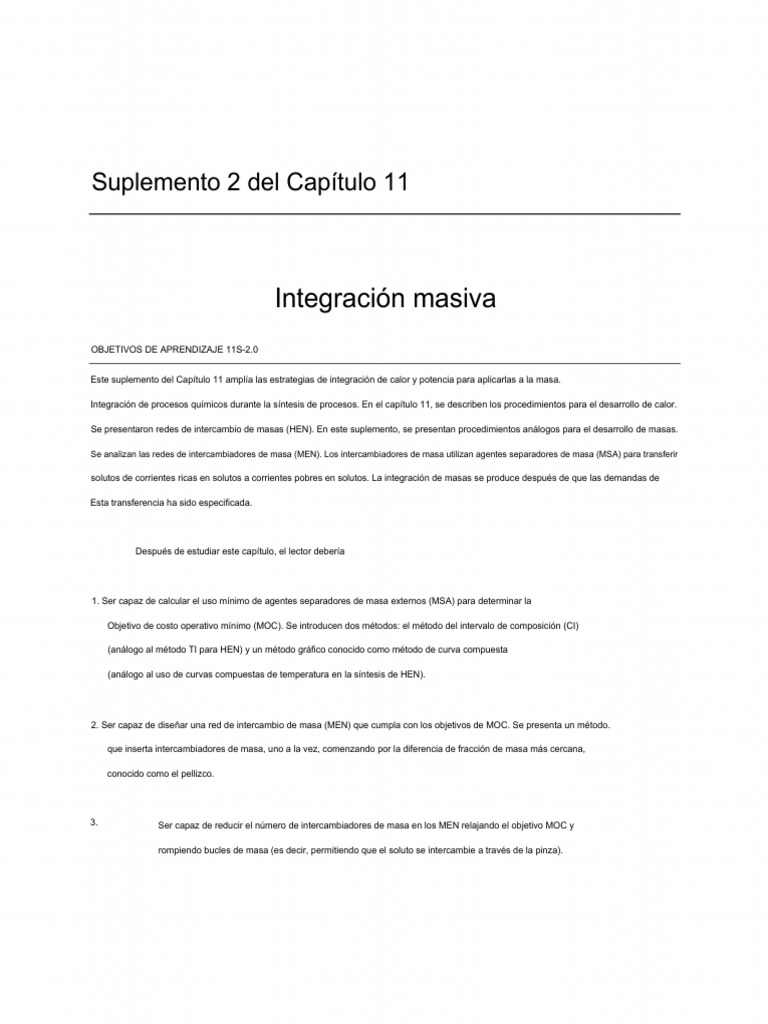 Supplement To Chapter 11-Mass Integration | PDF | Fase (materia) | Amoníaco