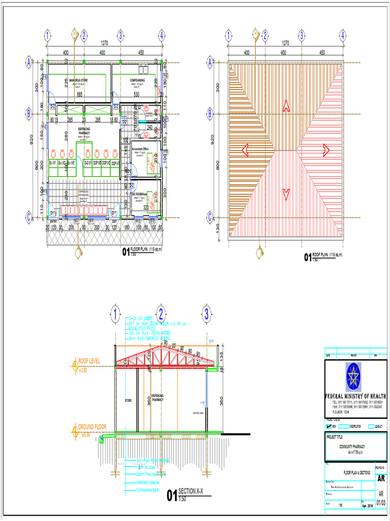 Community Pharmacy Floor Plan Design | PDF | Floors | Decorative Arts