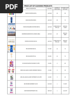 Housekeeping Material Inventory List | PDF | Detergent | Products Of ...