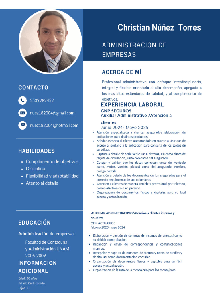 CV CNT | PDF | Correo | Industrias de servicio