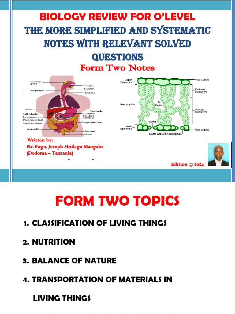 Biology Notes f2-2024 | PDF | Fungus | Moss