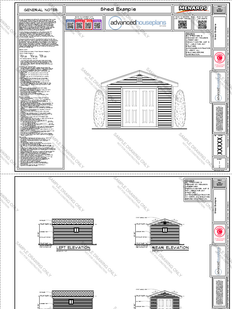 Shed Plan Basic Schematic of A Shed | PDF