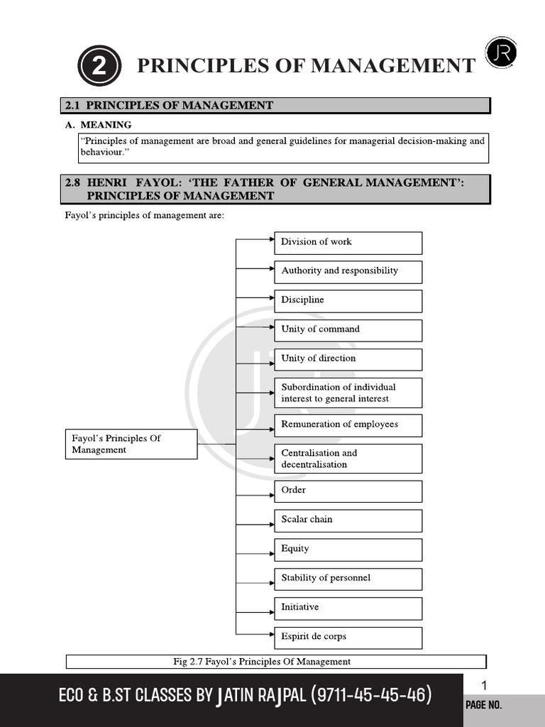 Principles of Management Overview | PDF