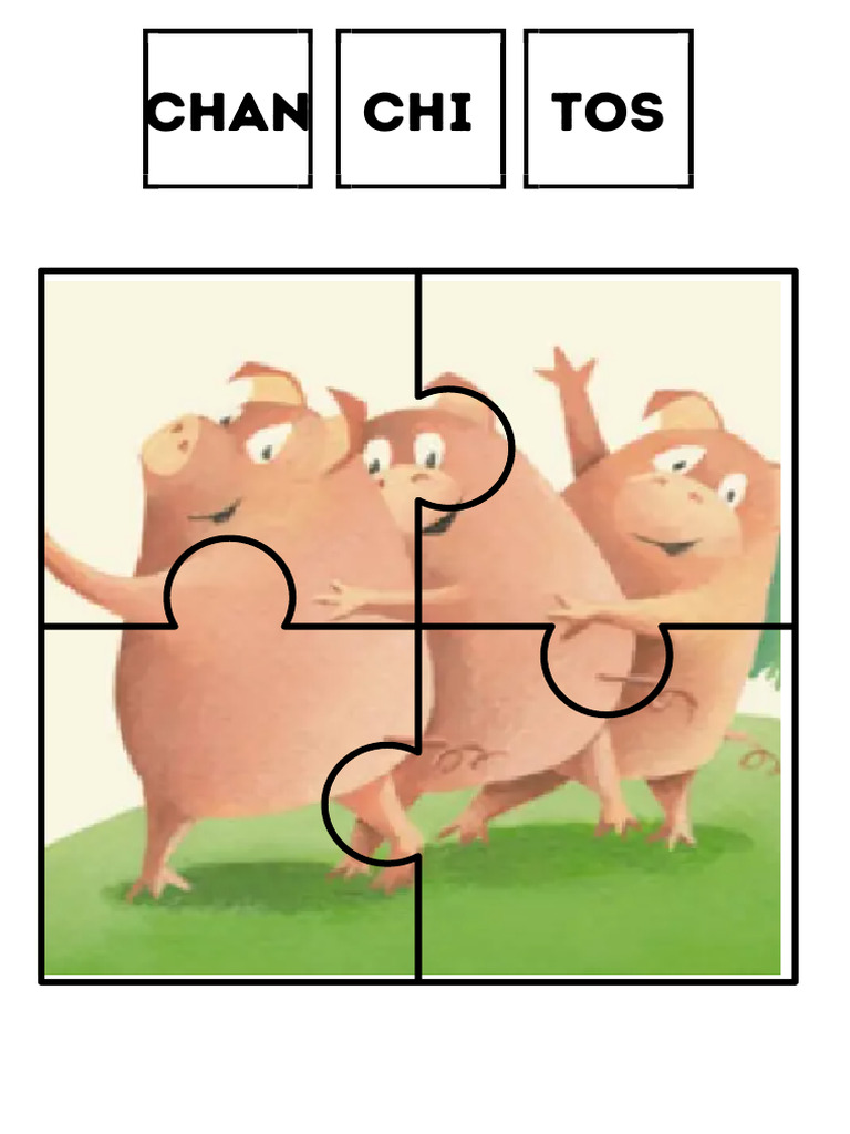 Rompecabezas Los 3 Chanchitos PDF | PDF