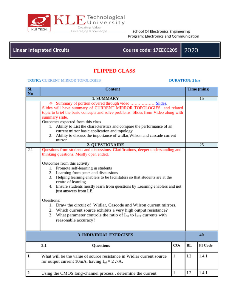 Current Mirror Applications and Topologies_2019 | PDF | Field Effect ...