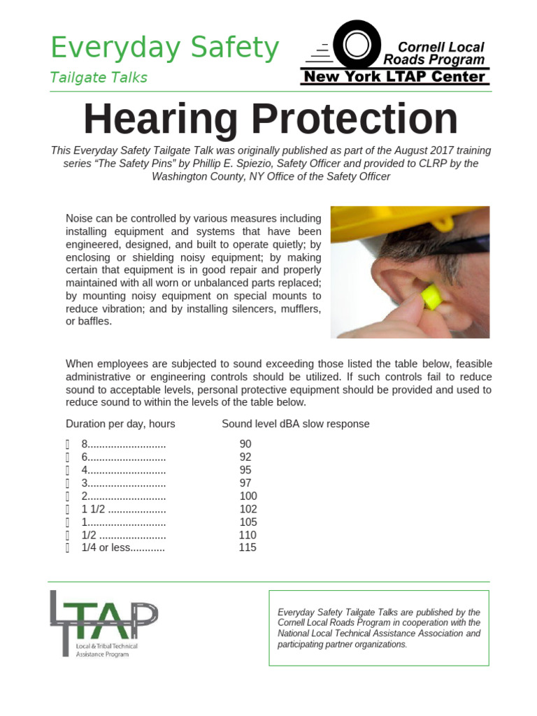 Hearing Protection P.P.E | PDF | Decibel | Noise