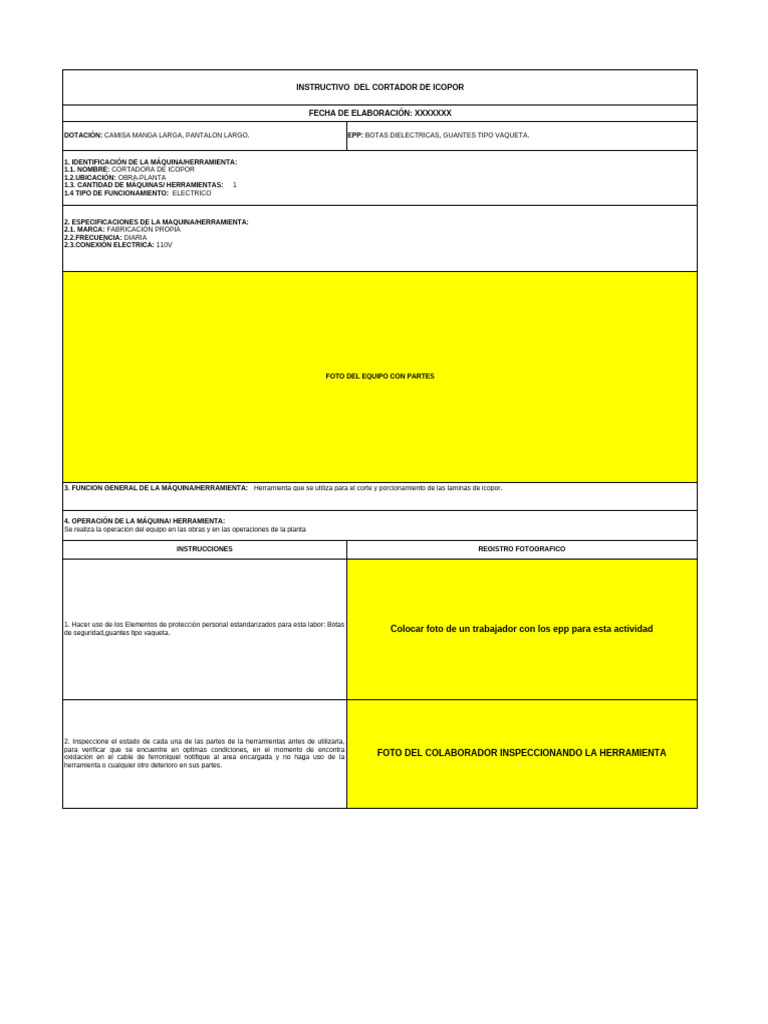 Formato de Instructivos | PDF | Vapor