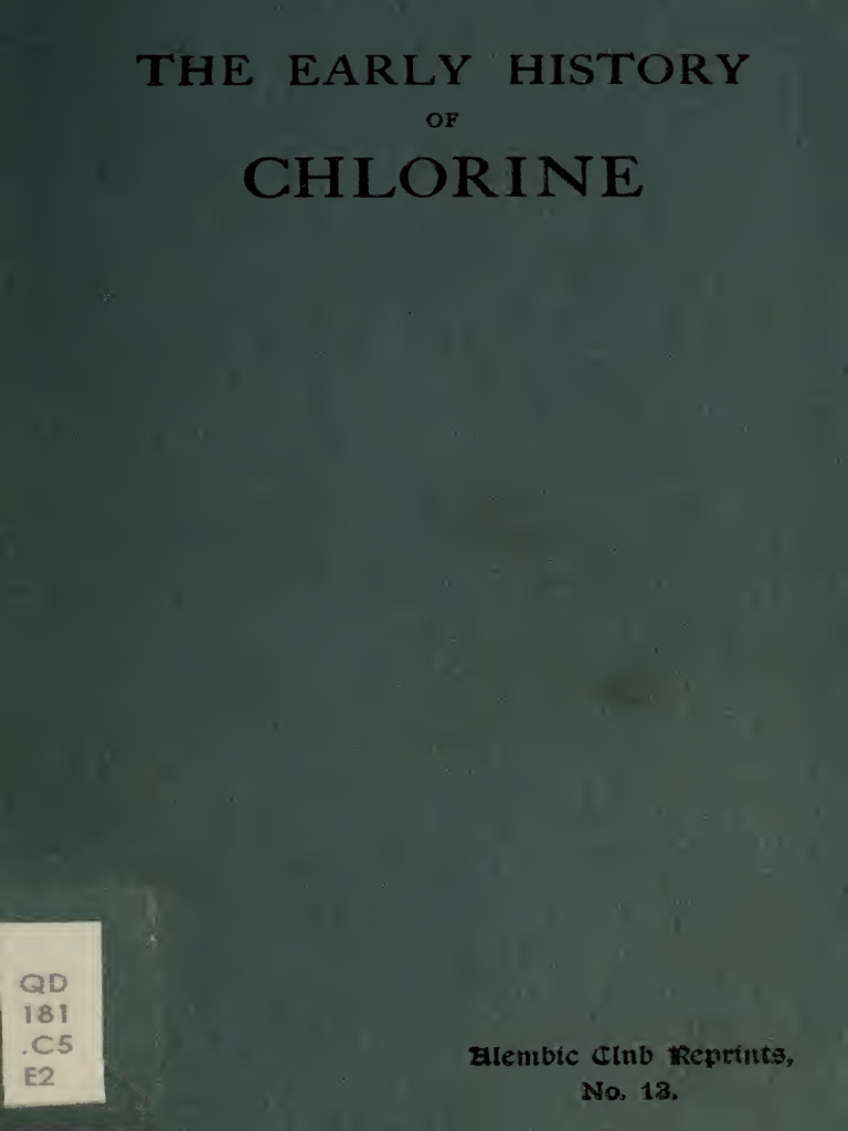The Early History of Chlorine | PDF | Physical Chemistry | Chemistry