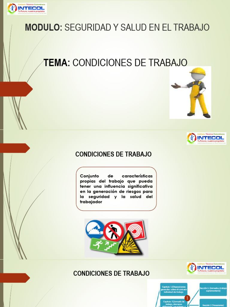 Condiciones de Trabajo | PDF | Derecho laboral | Salario