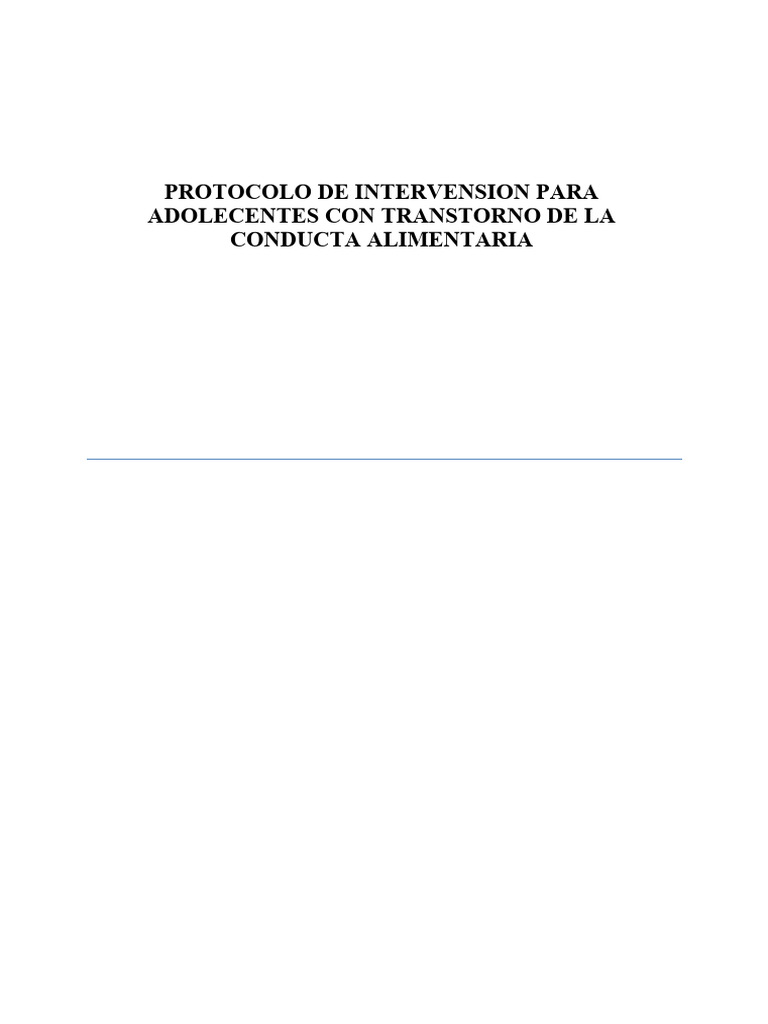 Protocolo... PDF Erika | PDF | Terapia de conducta cognitiva ...