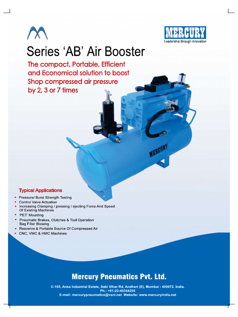 Pneumatic Air - Booster 1 | PDF