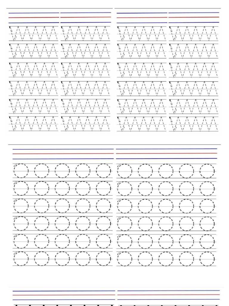 Writing Beginner Staright Curve Lines | PDF