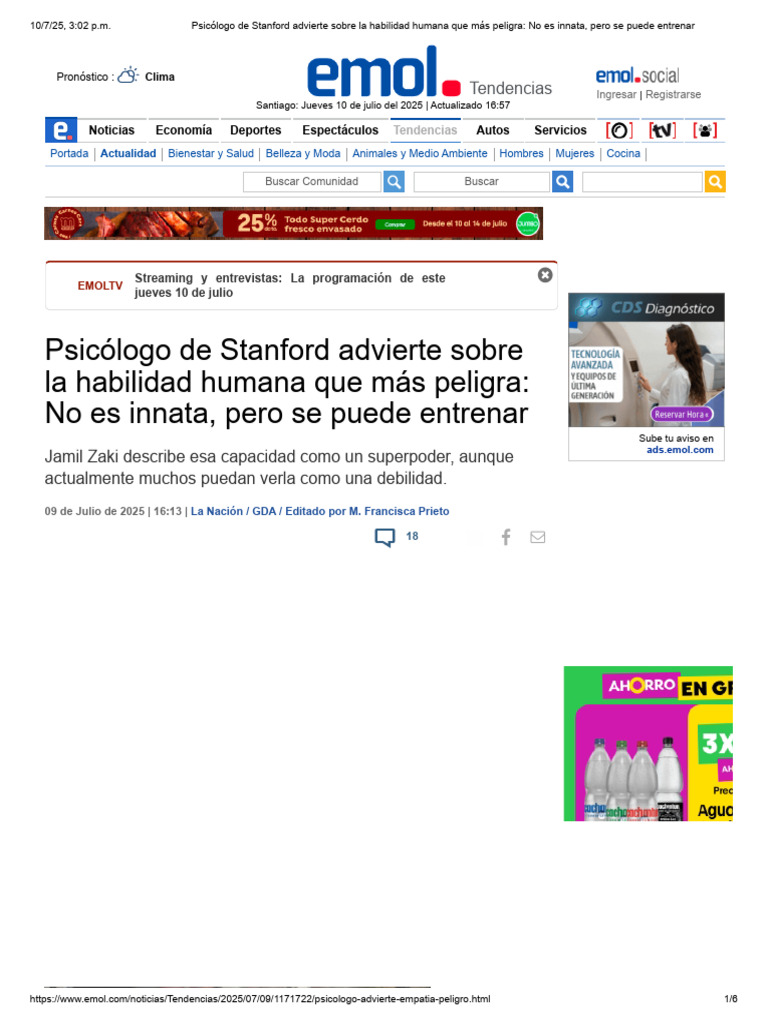 Psicólogo de Stanford Advierte Sobre La Habilidad Humana Que Más ...