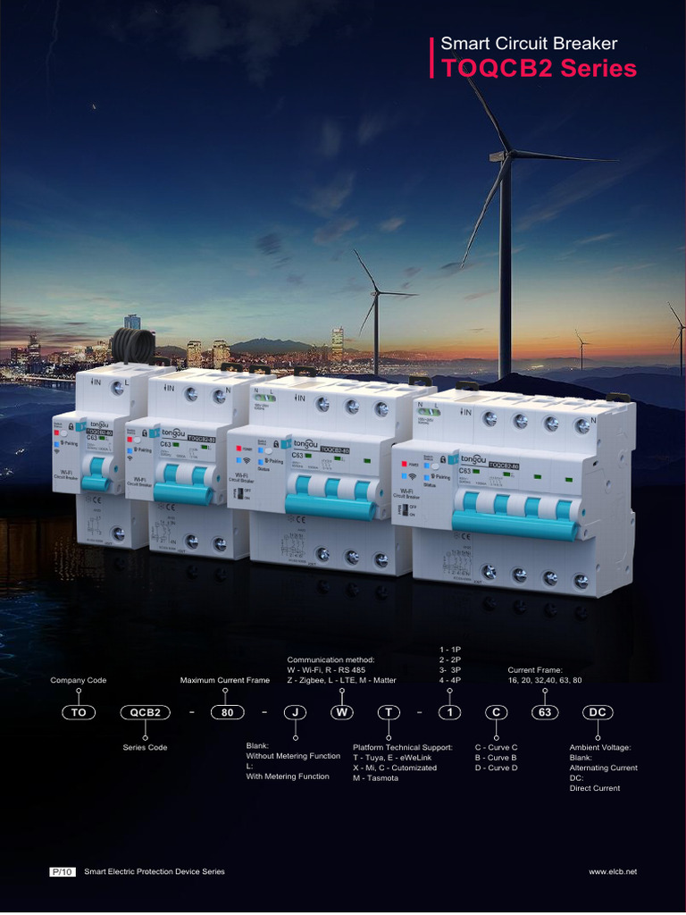 TOQCB2-80 Smart Circuit Breaker Overview | PDF | Lte (Telecommunication ...