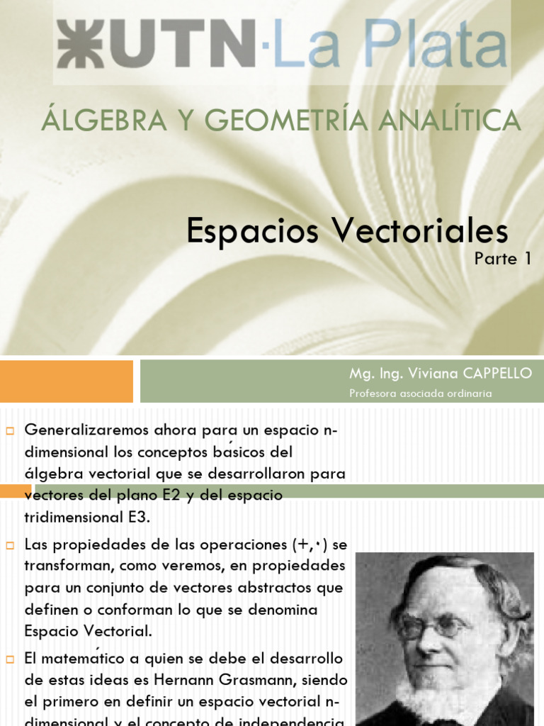 Espacios Vectoriales 1 | PDF | Espacio vectorial | Vector Euclidiano