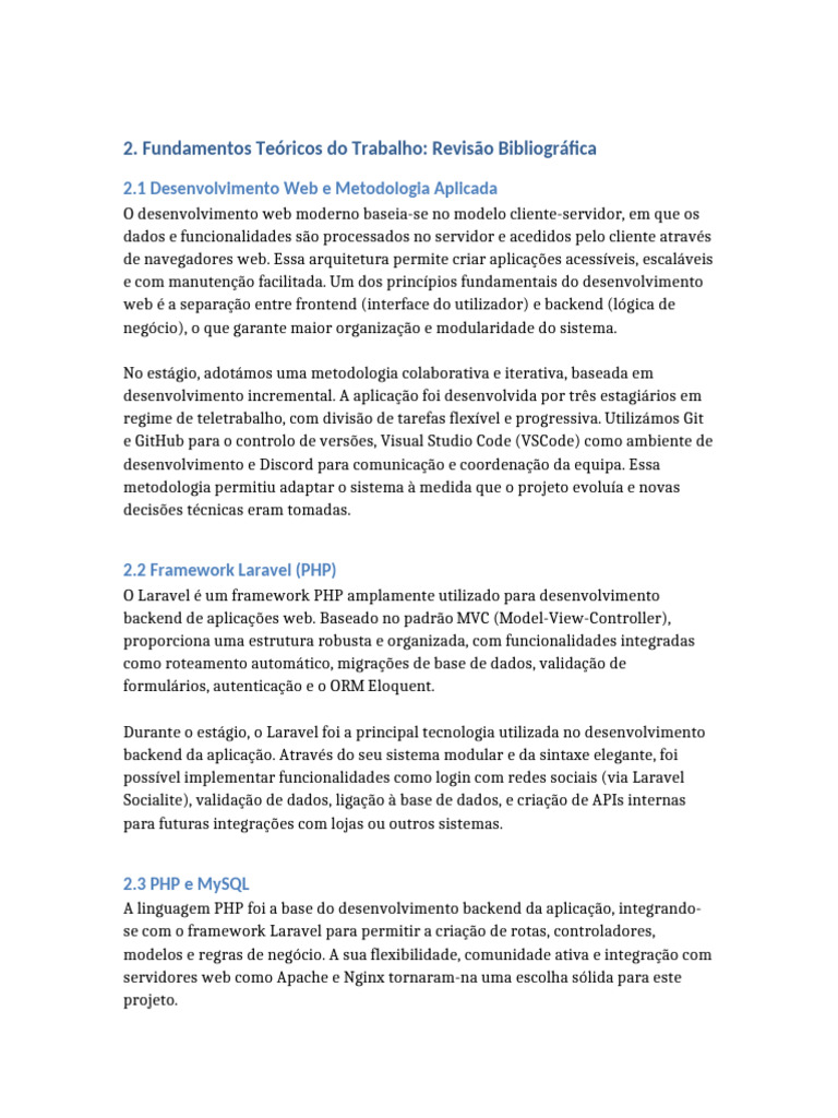 Capitulo 2 Fundamentos Teoricos Revisao Bibliografica | PDF | Bancos de dados | Script Java