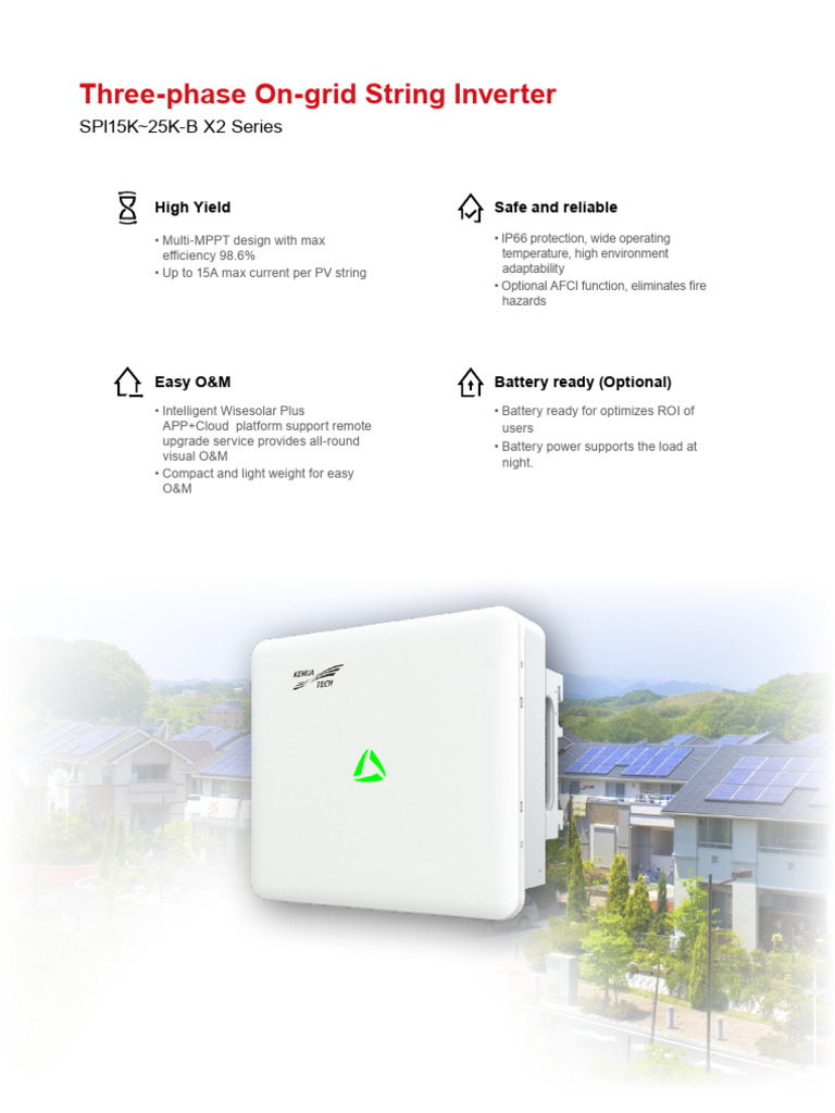 Three-Phase On-Grid Inverter SPI Series | PDF | Electricity ...