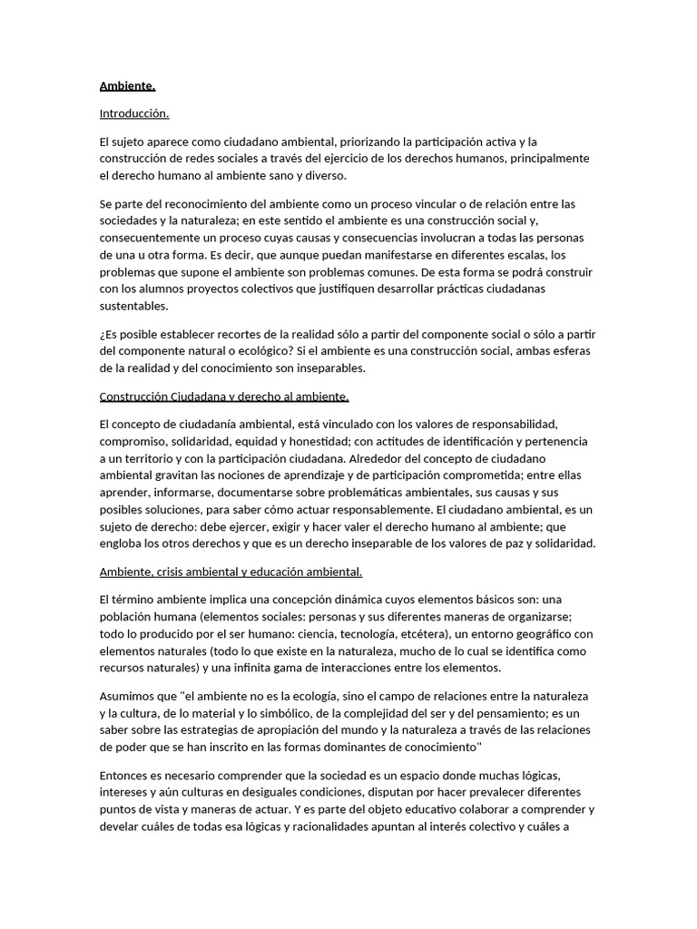 Ámbito 1 Ambientekdjdjdjjdjdhd | PDF | Derechos humanos | Entorno natural