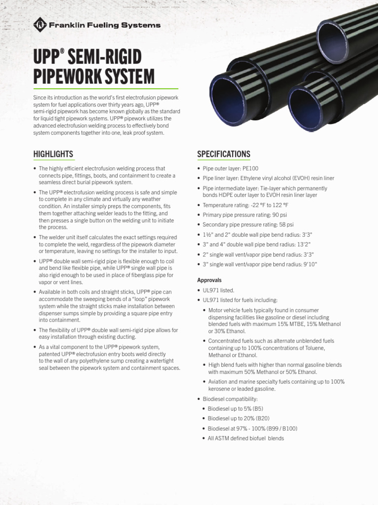 FFS-0164 (UL) UPP Semi-Rigid Pipework System Datasheet | PDF | Pipe ...
