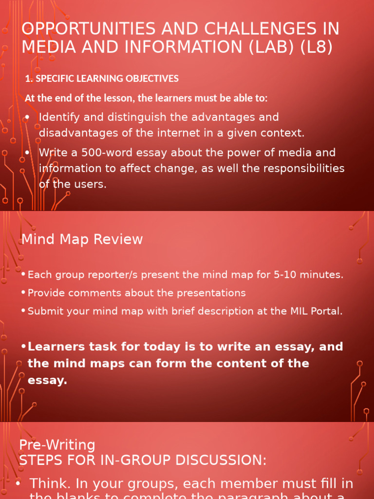 L8 Opportunities, Challenges and Power of Media and Information (Lab ...