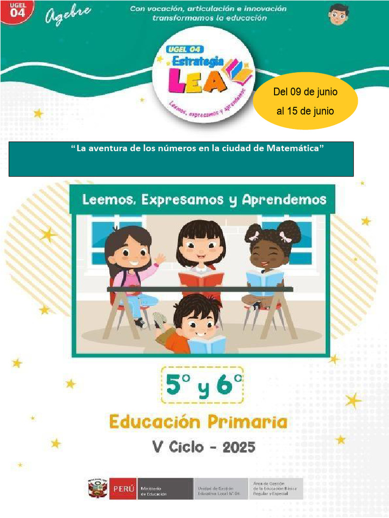 Lectura 13 - V Ciclo - Aventura en La Ciudad Matematica | PDF