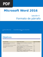 Tipos de interlineado en Word | PDF