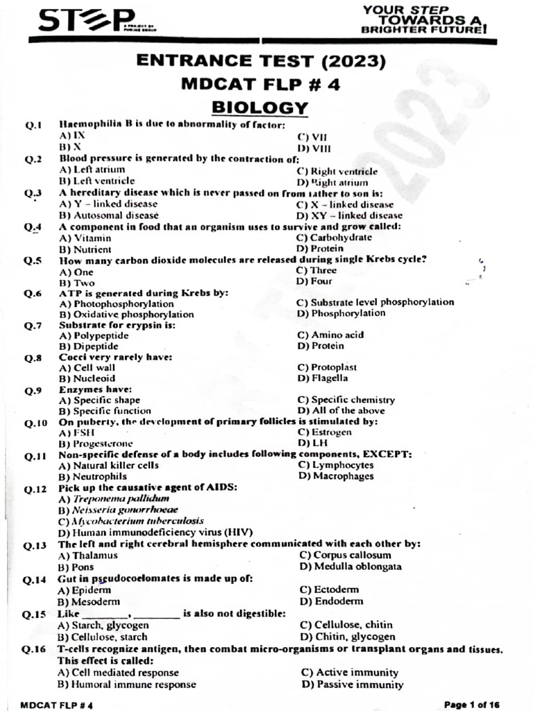 FLP 4 STEP 2023 + Key | PDF