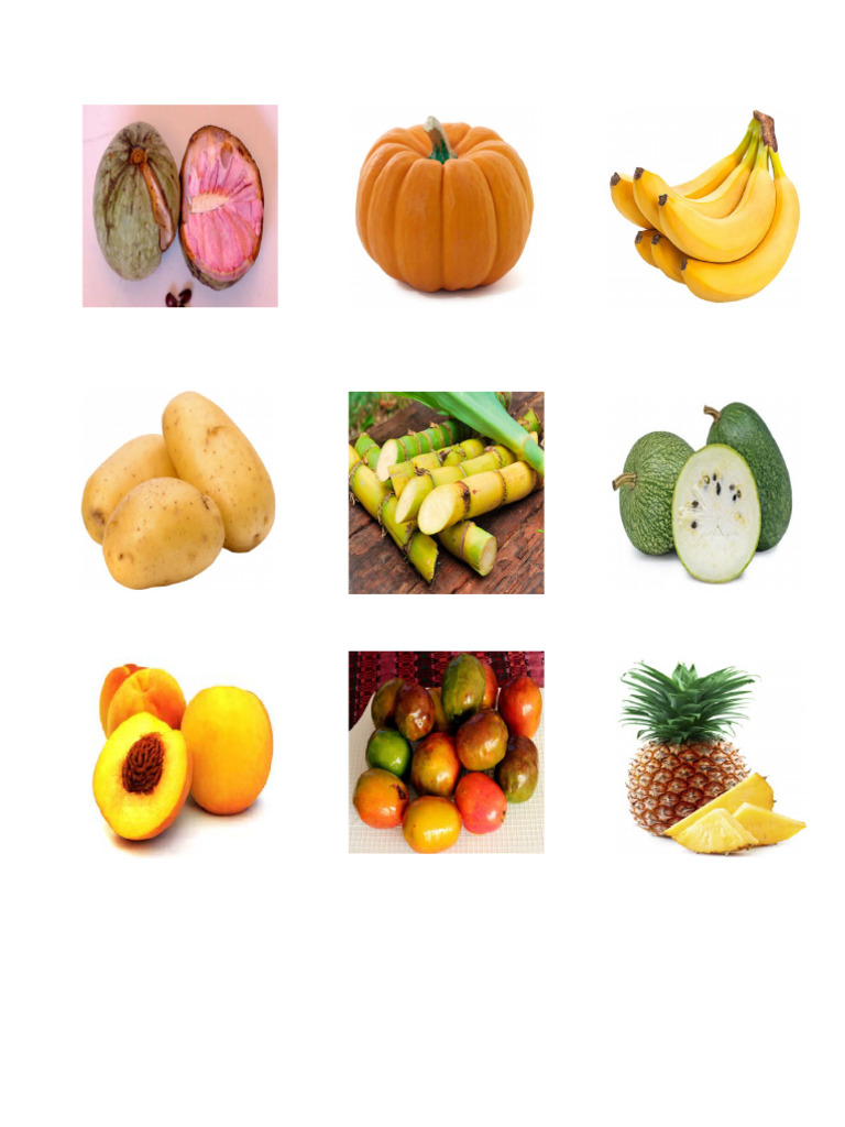 Frutas y Partes Del Cuerpo | PDF