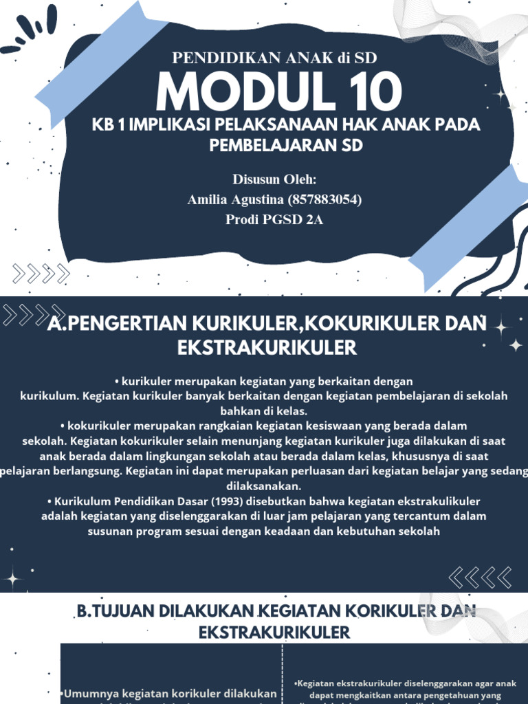 Modul 10 KB 1 Pendidikan Anak Di SD | PDF