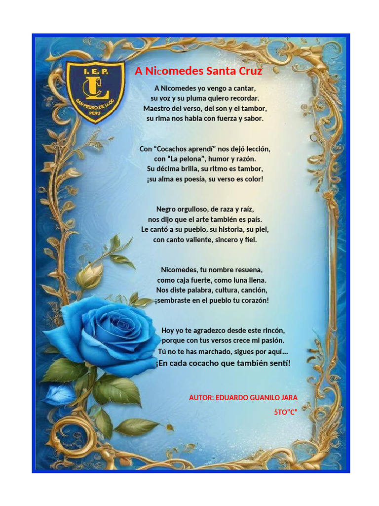 A Nicomedes Santa Cruz | PDF