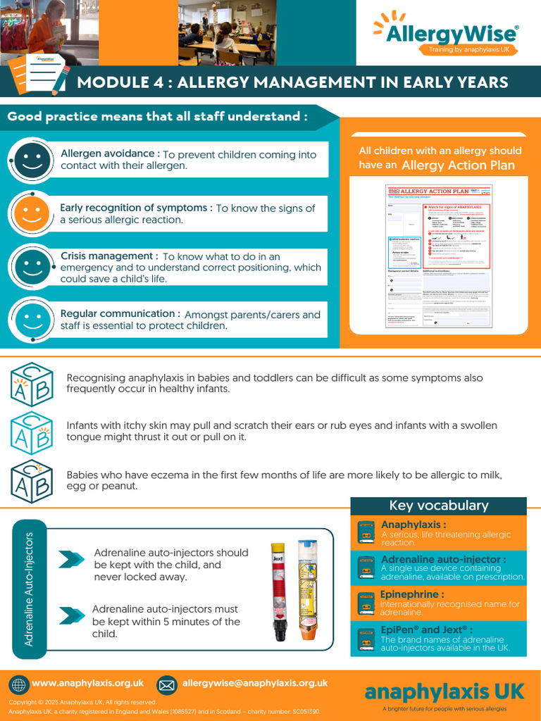 Module 4 Handout Allergy Management in Early Years | PDF | Allergy | Allergen