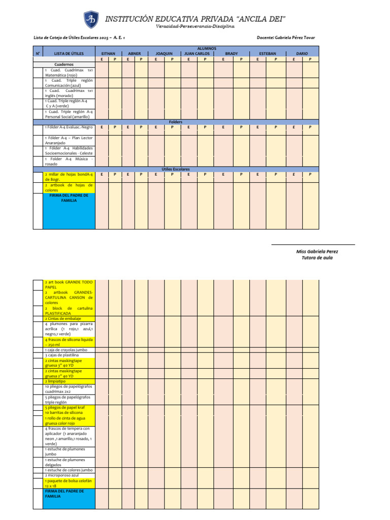 Lista de Cotejo Ae1 | PDF