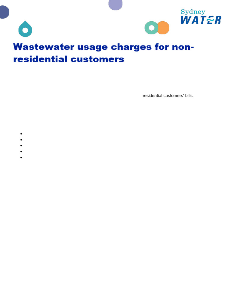 Wastewater Charges for Non-Residents | PDF | Reclaimed Water ...
