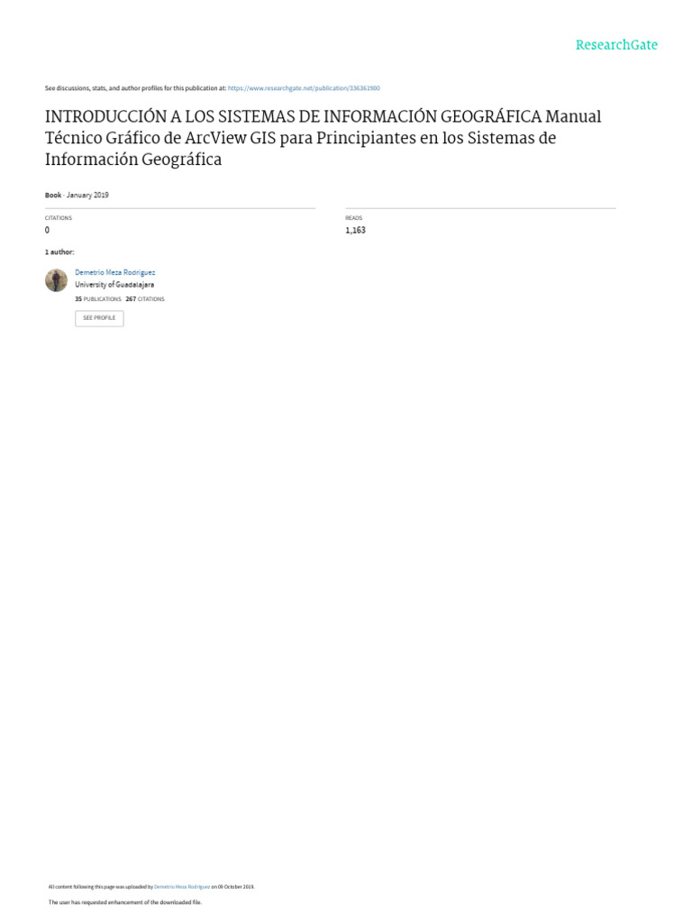 Manual de ArcView GIS para Principiantes | PDF | Sistema de información ...