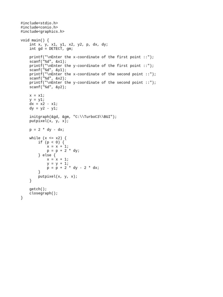 Lab 3 Bresenhams | PDF