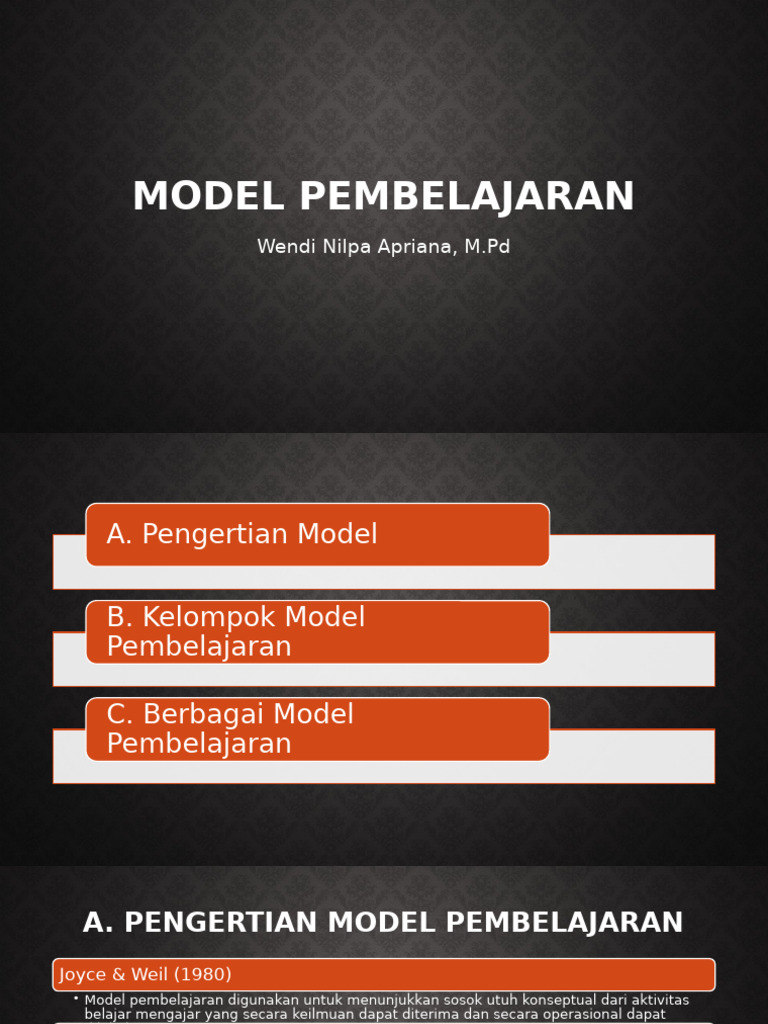 Macam-Macam Model Pembelajaran Dan Langkah-Langkah Nya | PDF