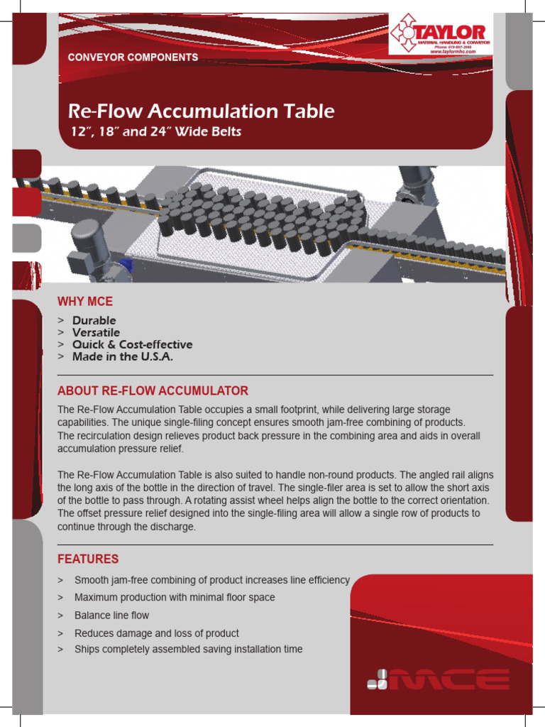 Re Flow Accumulation Table | PDF