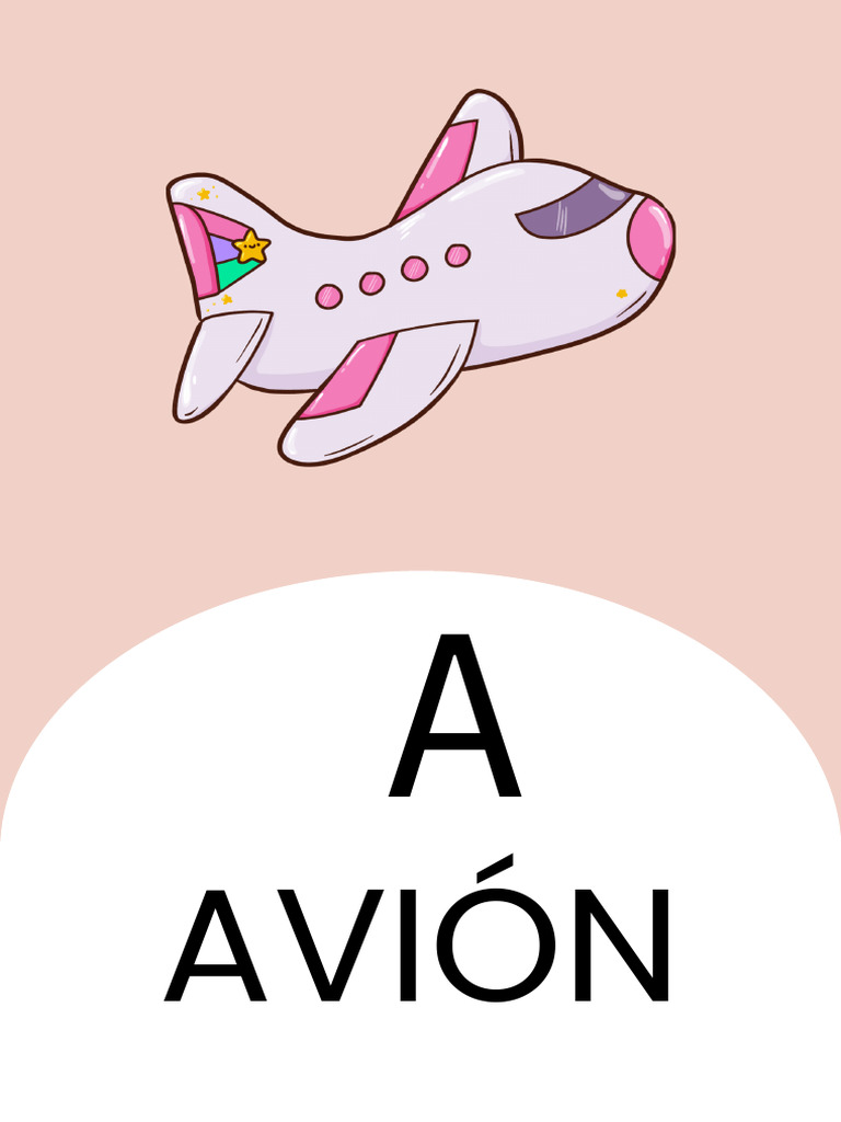 Carteles Del Abecedario Ilustrado Rosa | PDF