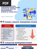 Materi KMK-105 Tahun 2022 Petunjuk Teknis Manajemen Risiko Kemenkeu | PDF