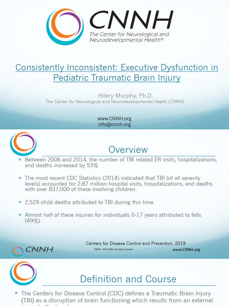 Pediatric TBI and Executive Dysfunction | PDF | Traumatic Brain Injury ...