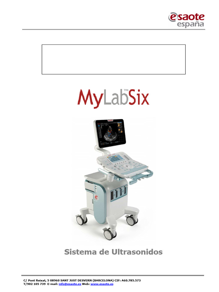 MyLab™Six: Ultrasonido Compacto y Avanzado | PDF | Tecnología de ...