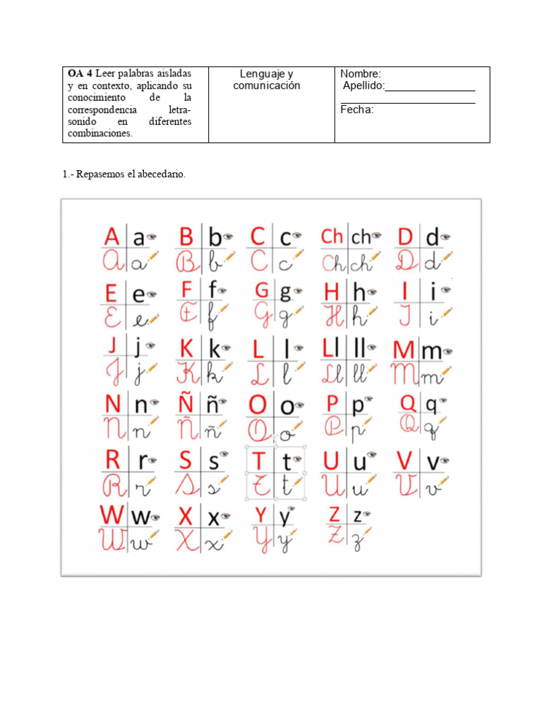 Lectoescritura Pdf