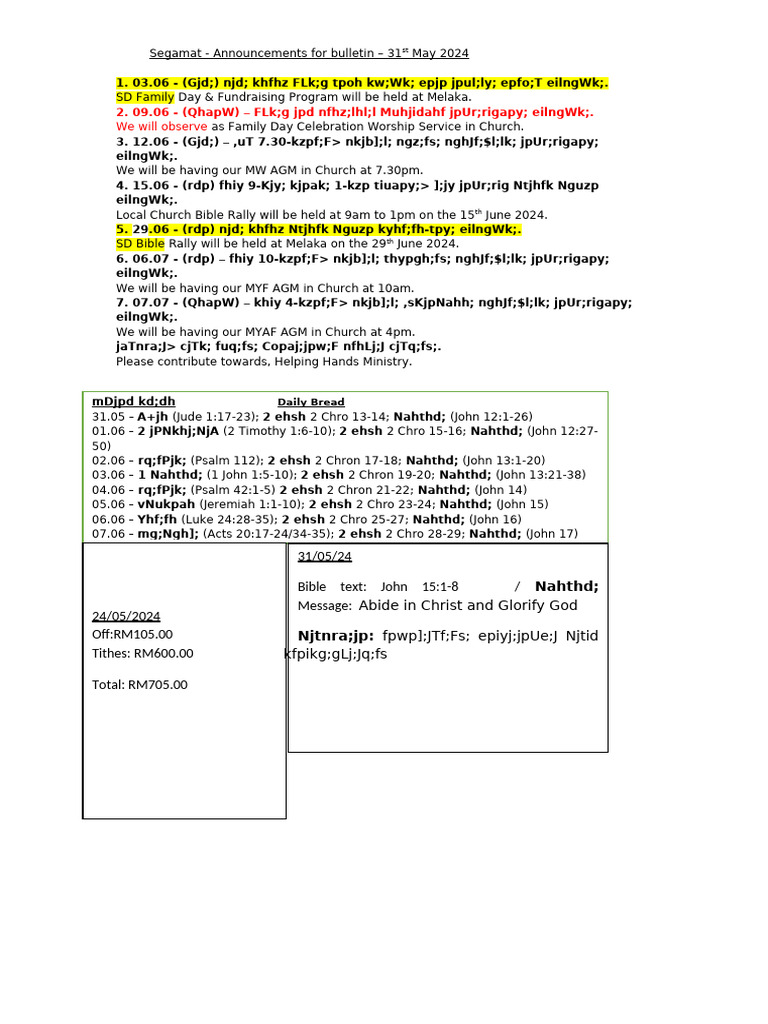 Segamat - 31.05.24 | PDF