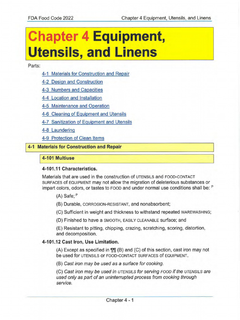 fda tissu | PDF | Kitchen Utensil | Materials