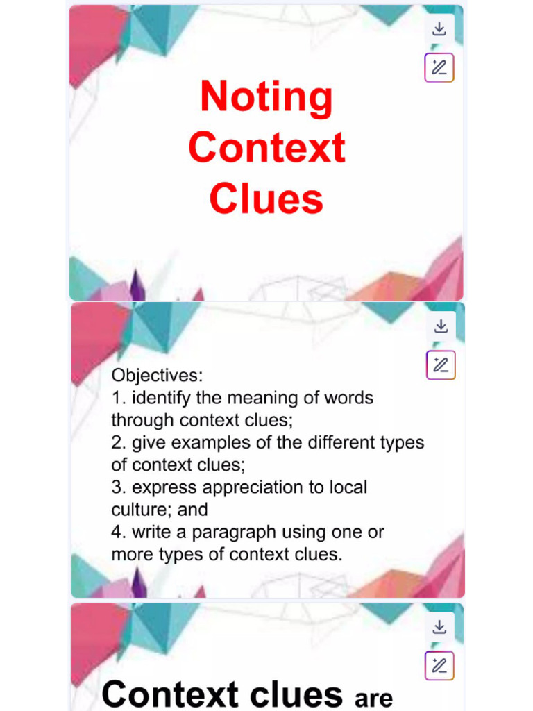 Noting Context Clues | PDF