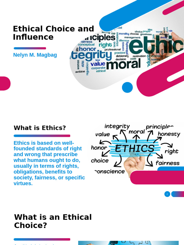 Understanding Ethical Choices and Influence | PDF | Justice | Crime ...