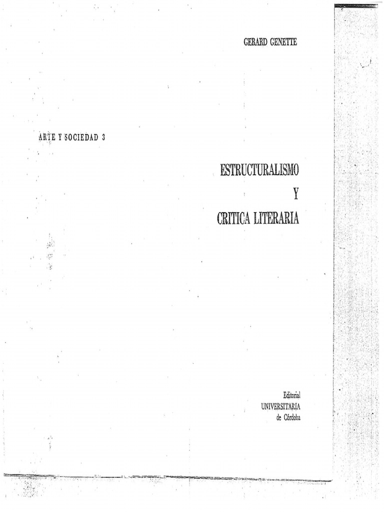 Genette Gerard El Lenguaje Literario PDF | PDF